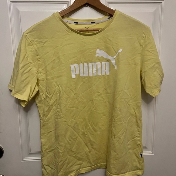 Puma | Shirts | Puma Mens Bright Yellow Tee | Poshmark